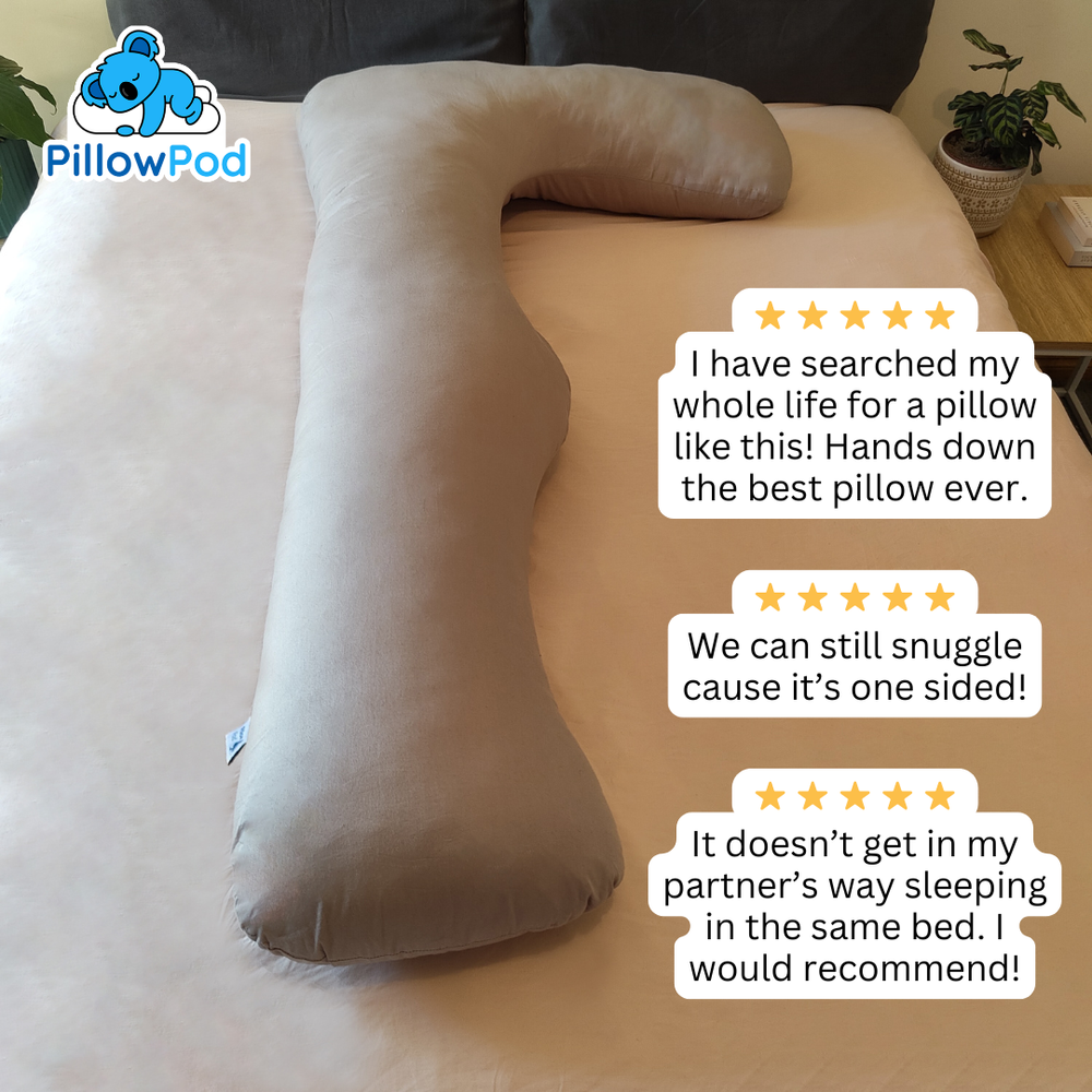 L-Shaped Support Pillow by Pillow Pod